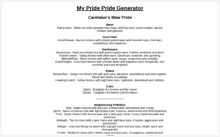 My Pride Pride Generator