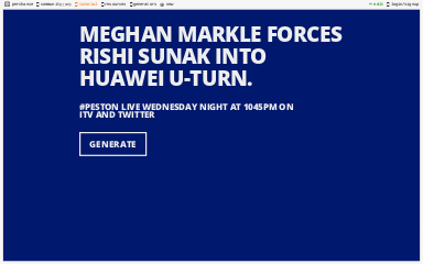 Peston's Random U-Turn Generator