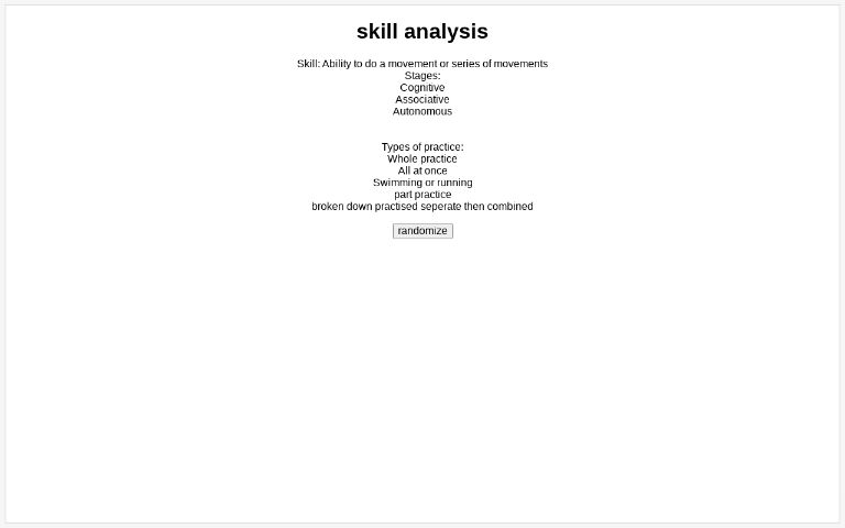 skill analysis ― Perchance Generator