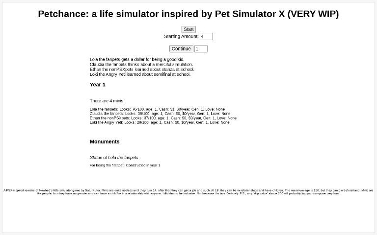Petchance: a life simulator inspired by Pet Simulator X (VERY WIP ...