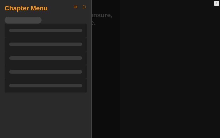 Chapter Menu ― Perchance Generator