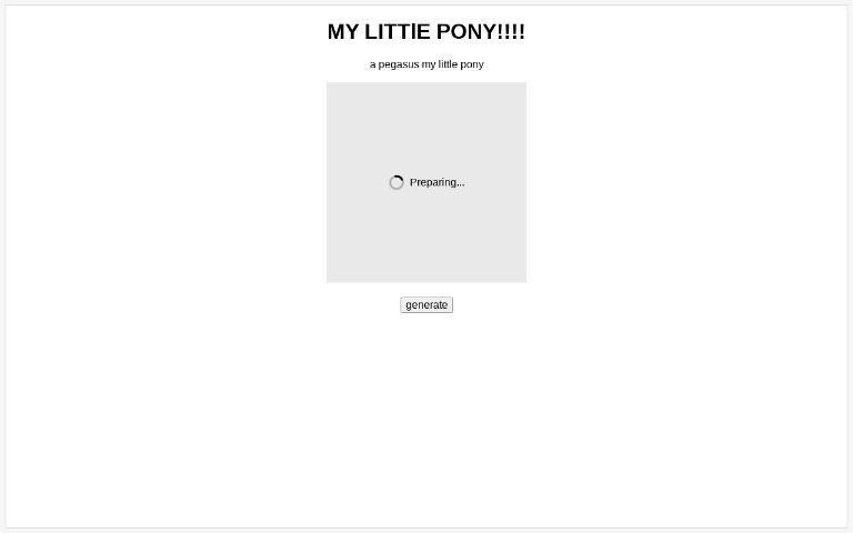 MY LITTlE PONY!!!! ― Perchance Generator