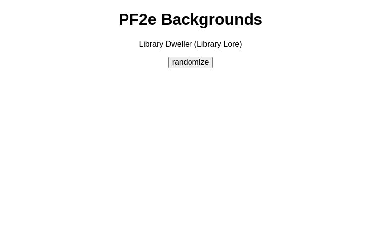 PF2e Backgrounds ― Perchance Generator