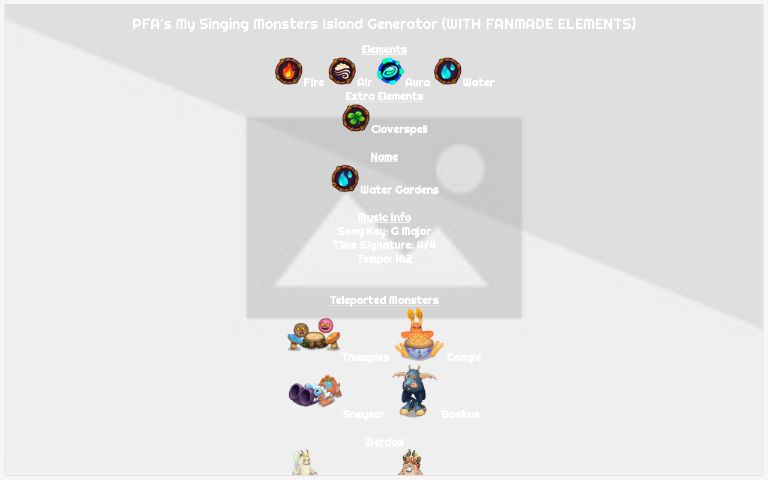 Pfa Msm Island Generator