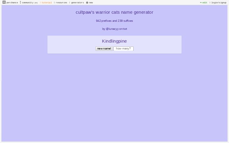 Cultpaws Wc Name Gen