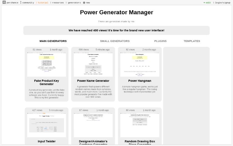 Power Generator Manager