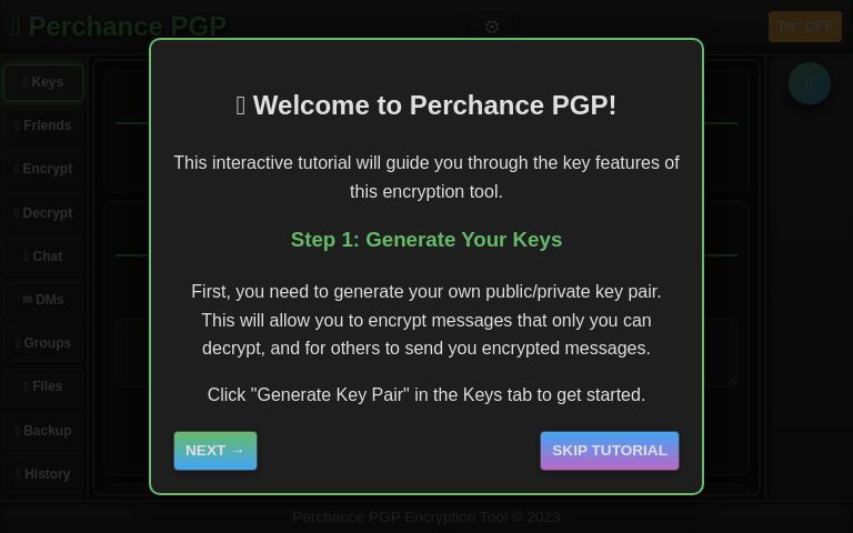 🔐 Perchance PGP ― Perchance Generator