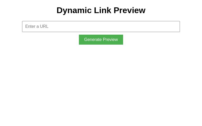 Dynamic Link Preview ― Perchance Generator