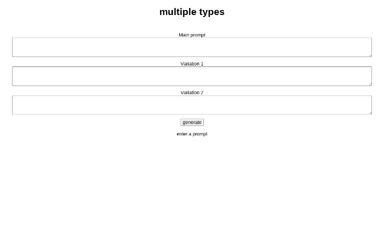 multiple types ― Perchance Generator