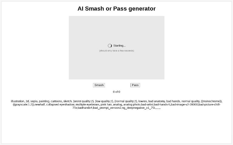 Ai Smash Or Pass Generator