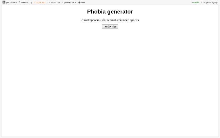 Phobia generator