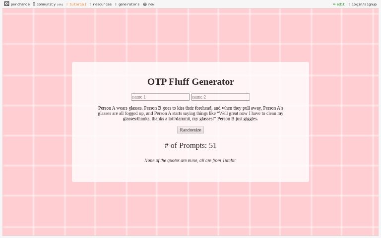 OTP Fluff Generator