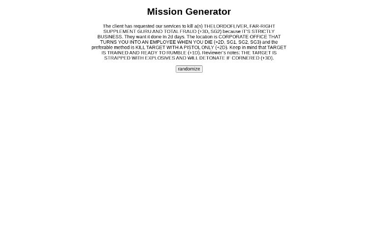 Mission Generator
