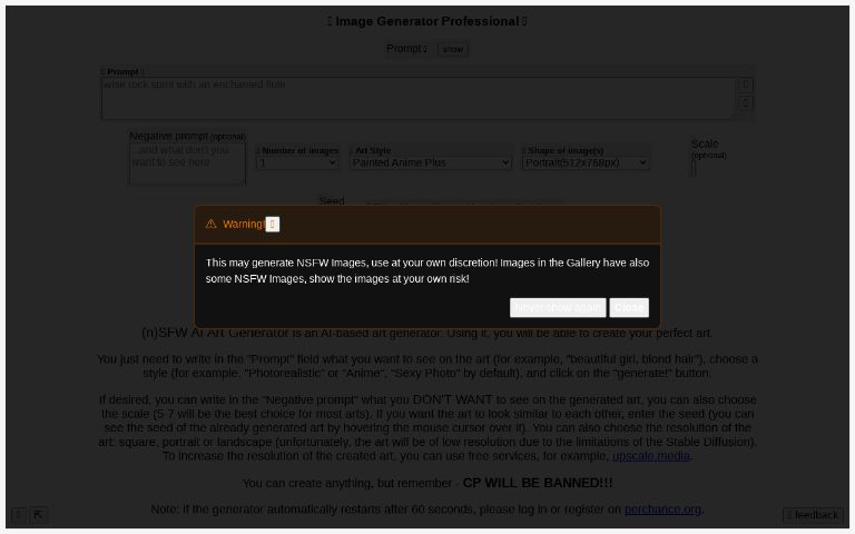 Free No Limit AI Image Generator ((n)SFW AI Art Generator)