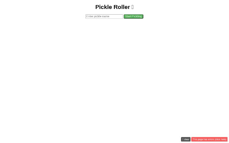 Pickle Roller 🥒 ― Perchance Generator