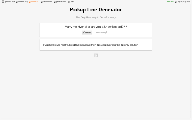 Pickup Line Generator