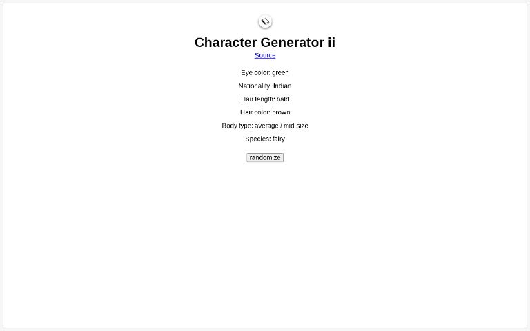 Character Generator ii