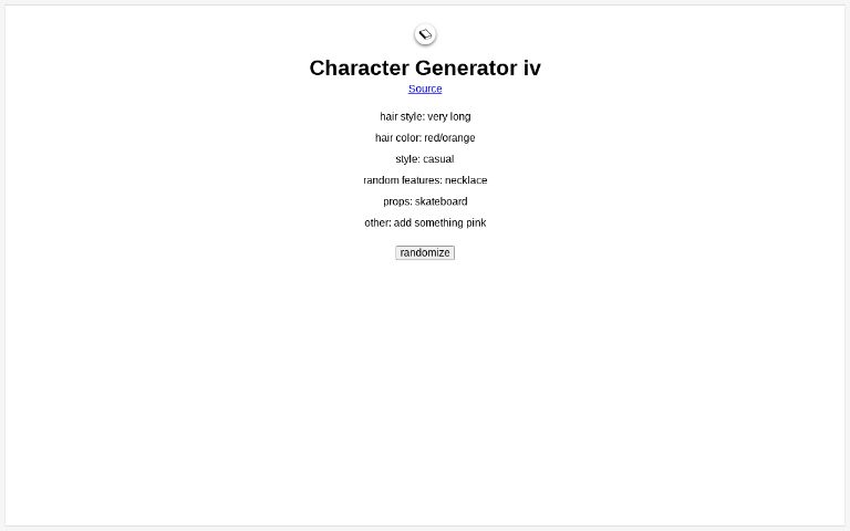 Character Generator iv