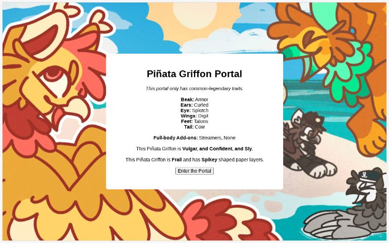 Piñata Griffon Portal ― Perchance Generator
