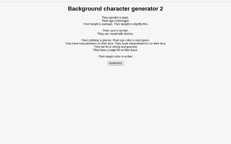 Background character generator 2