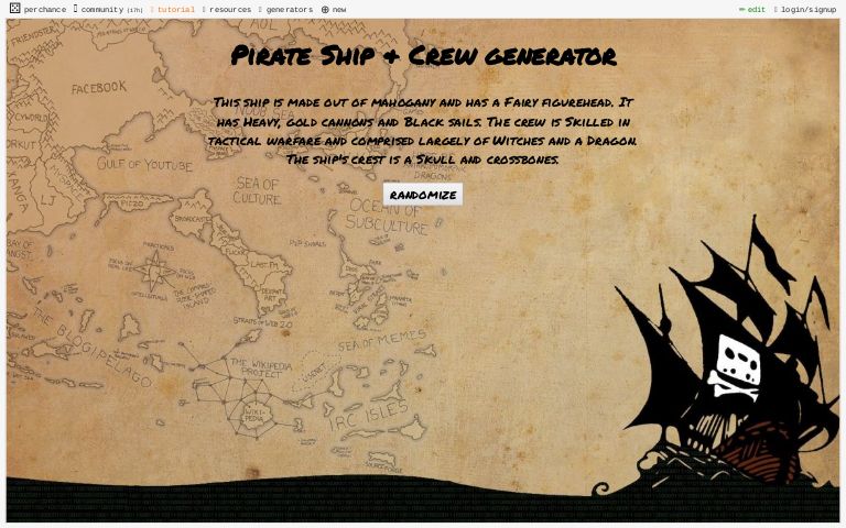 Pirate Ship & Crew generator