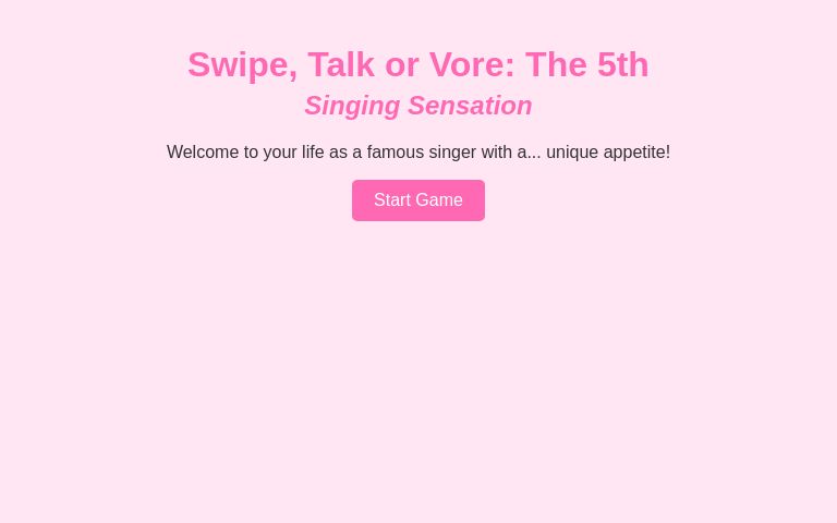Swipe, Talk or Vore: The 5th ― Perchance Generator
