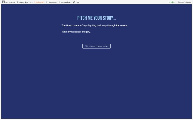 Make me a script ― Perchance Generator