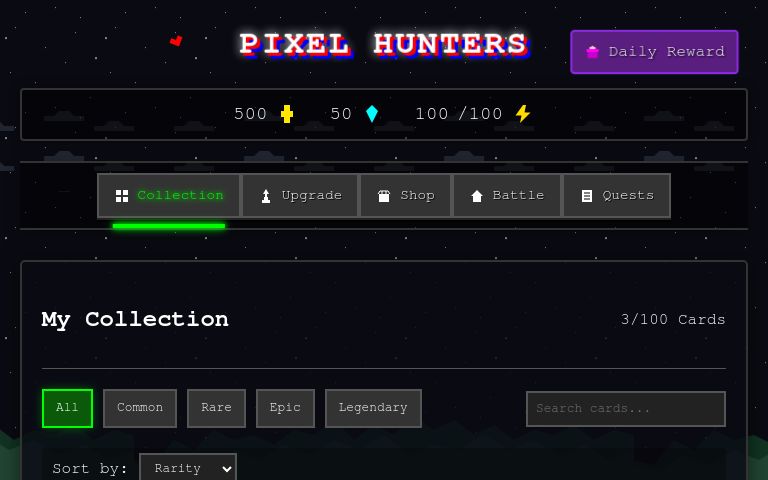 PIXEL HUNTERS ― Perchance Generator