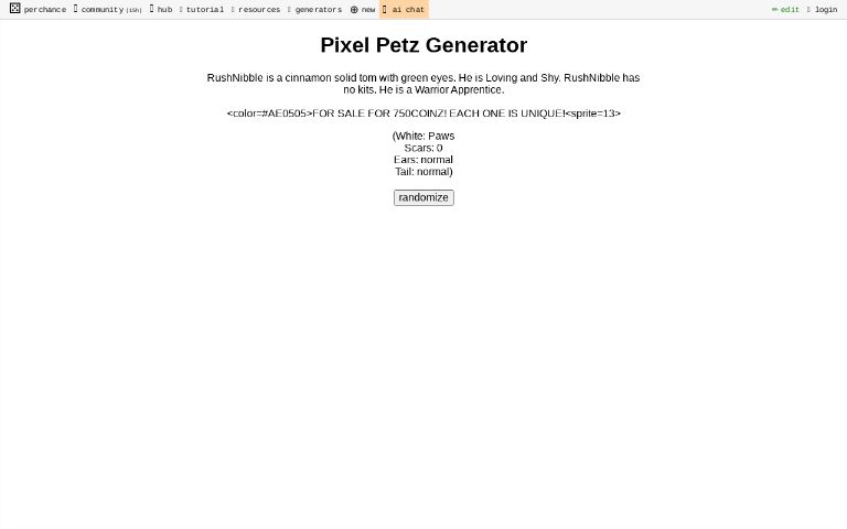 Pixel Petz Generator