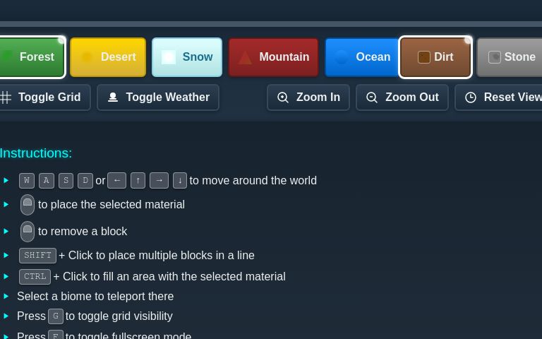 Pixel World Builder ― Perchance Generator