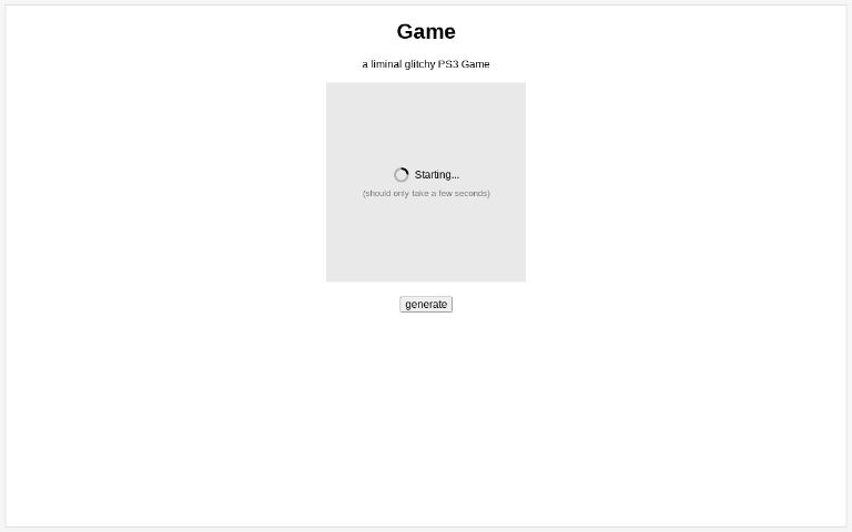 Game ― Perchance Generator
