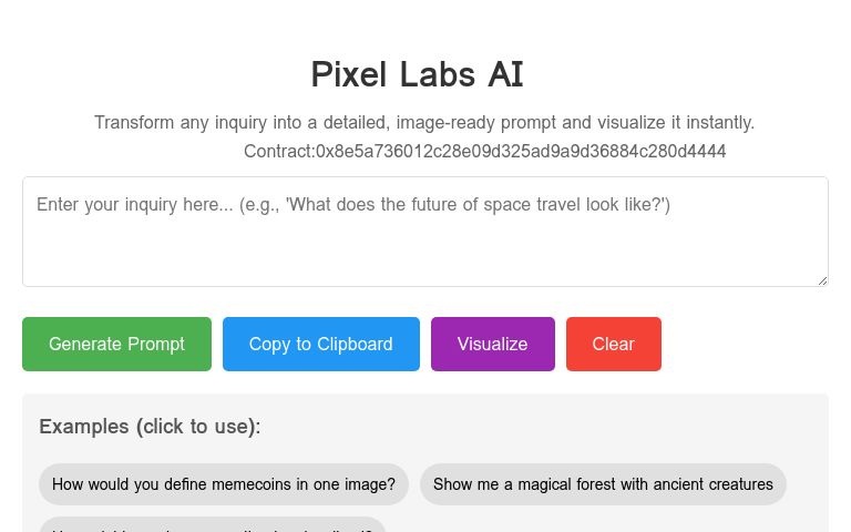 Pixel Labs AI ― Perchance Generator