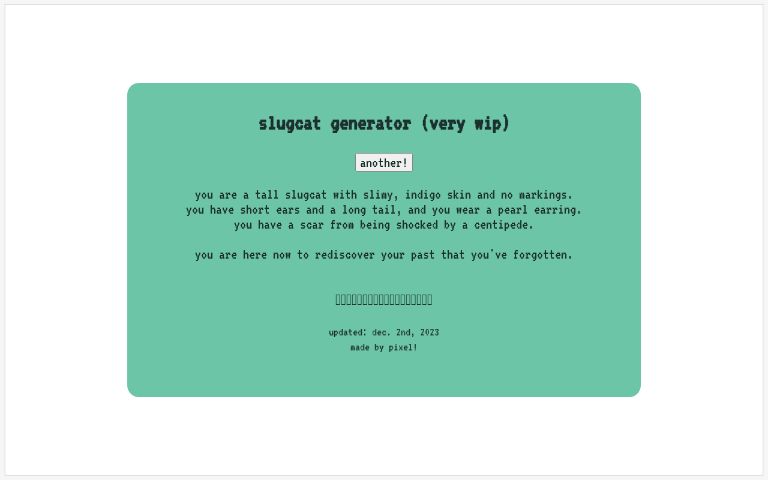 slugcat generator (very wip)