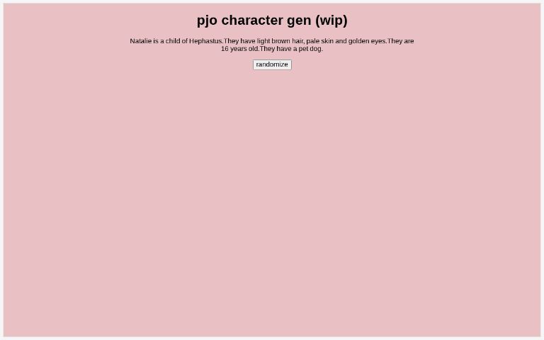 pjo character gen (wip)