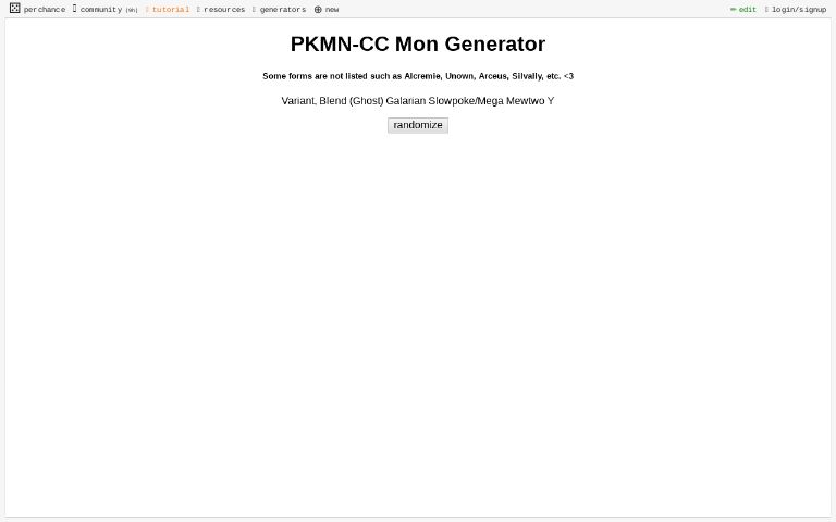 PKMN-CC Mon Generator