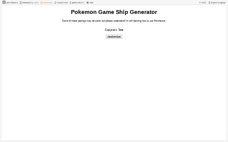 Pokemon Game Ship Generator