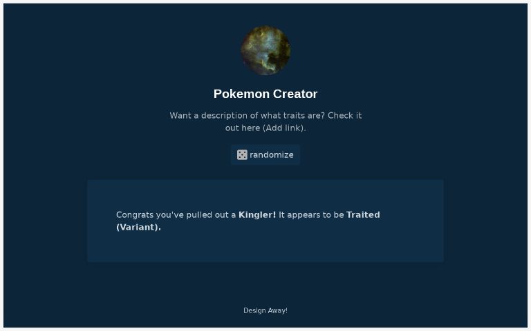 Pokemon Creator ― Perchance Generator