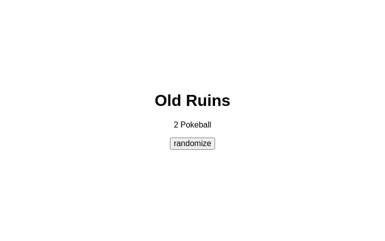 Old Ruins ― Perchance Generator