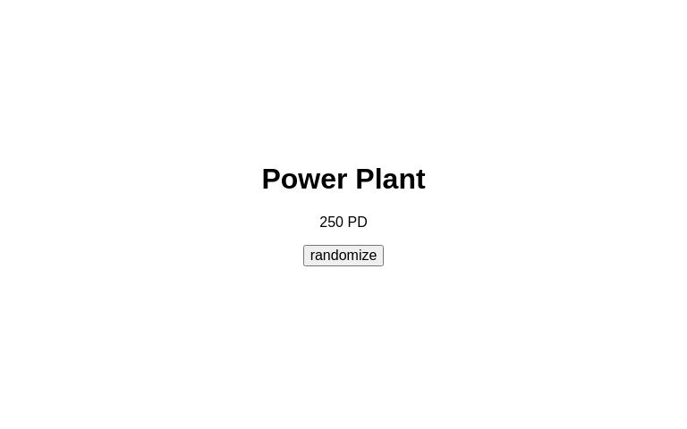 Power Plant ― Perchance Generator