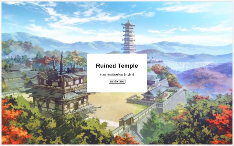 Ruined Temple ― Perchance Generator
