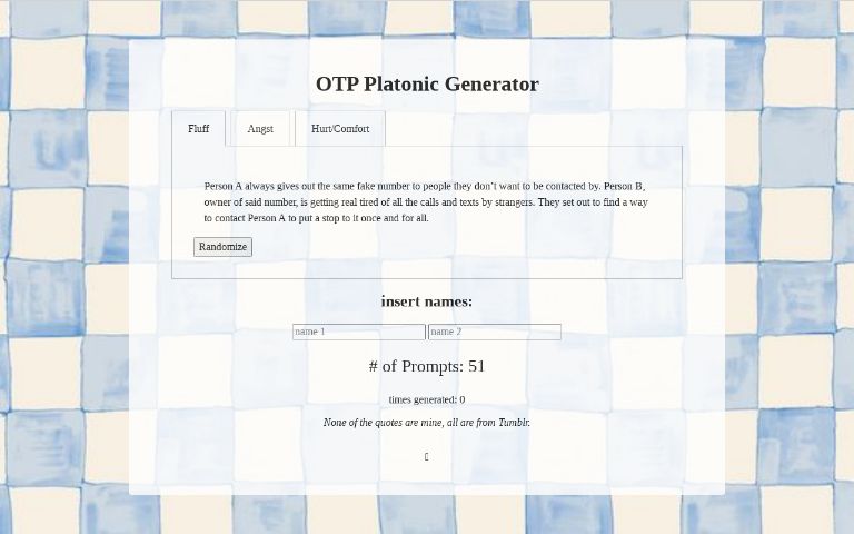 OTP Platonic Generator