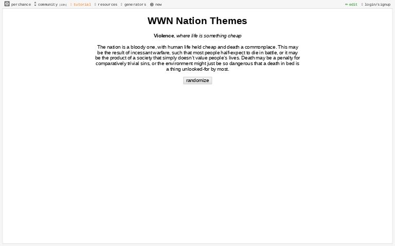 WWN Nation Themes ― Perchance Generator