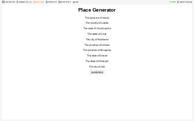 Place Generator