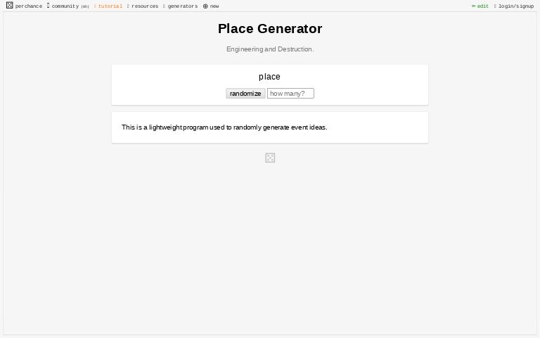 Place Generator