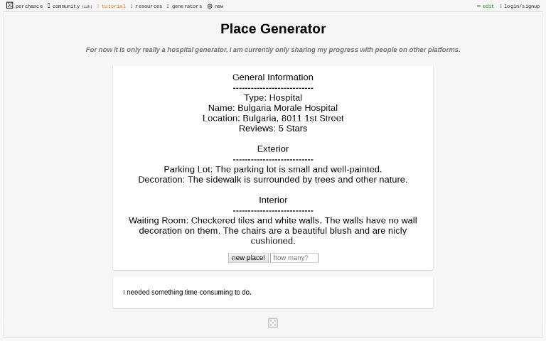 Place Generator