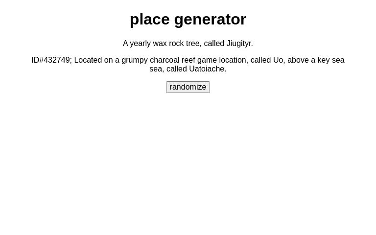 place generator