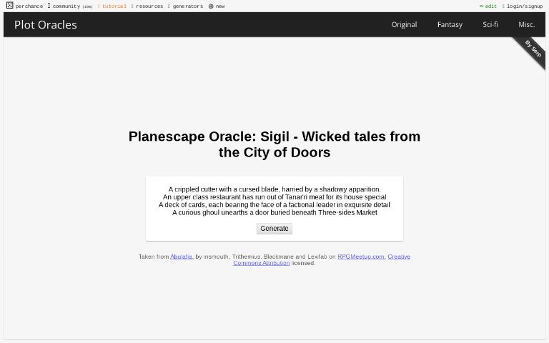 Planescape Oracle: Sigil - Wicked tales from the City of Doors ...
