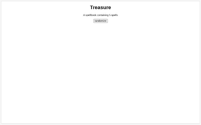 Treasure ― Perchance Generator