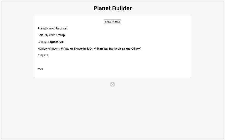 Planet Builder ― Perchance Generator