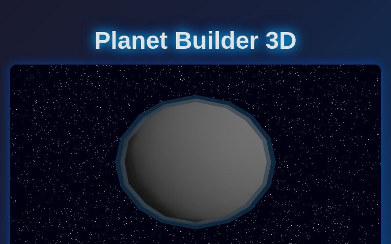 Planet Builder 3D ― Perchance Generator
